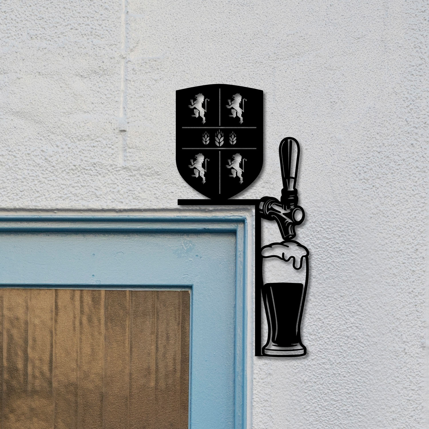 Murphy’s Irish Stout Tap Handle Metal Door Corner Home Bar Frame Topper ...