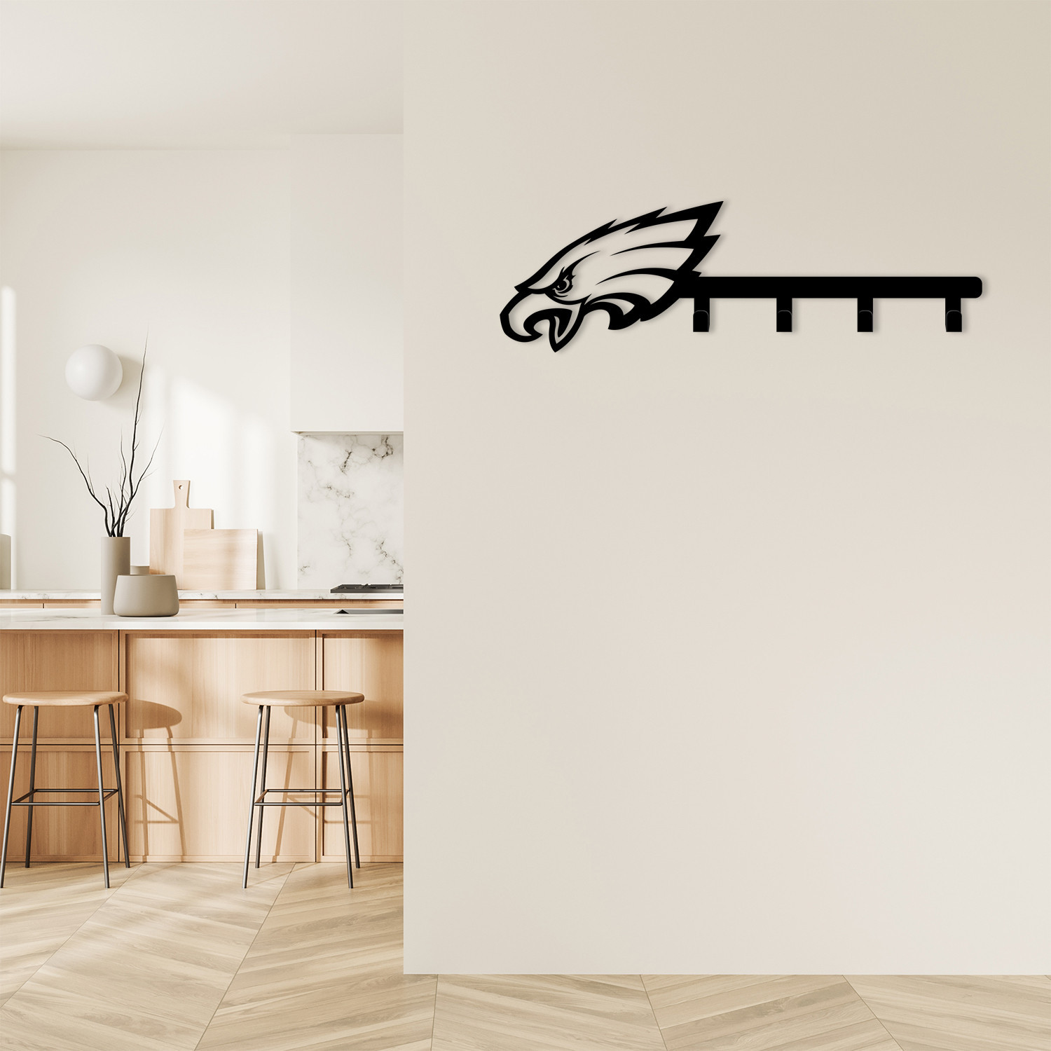 Philadelphia Eagles Metal Key Hooks NFL Fan Wall Hanger – Lynseriess
