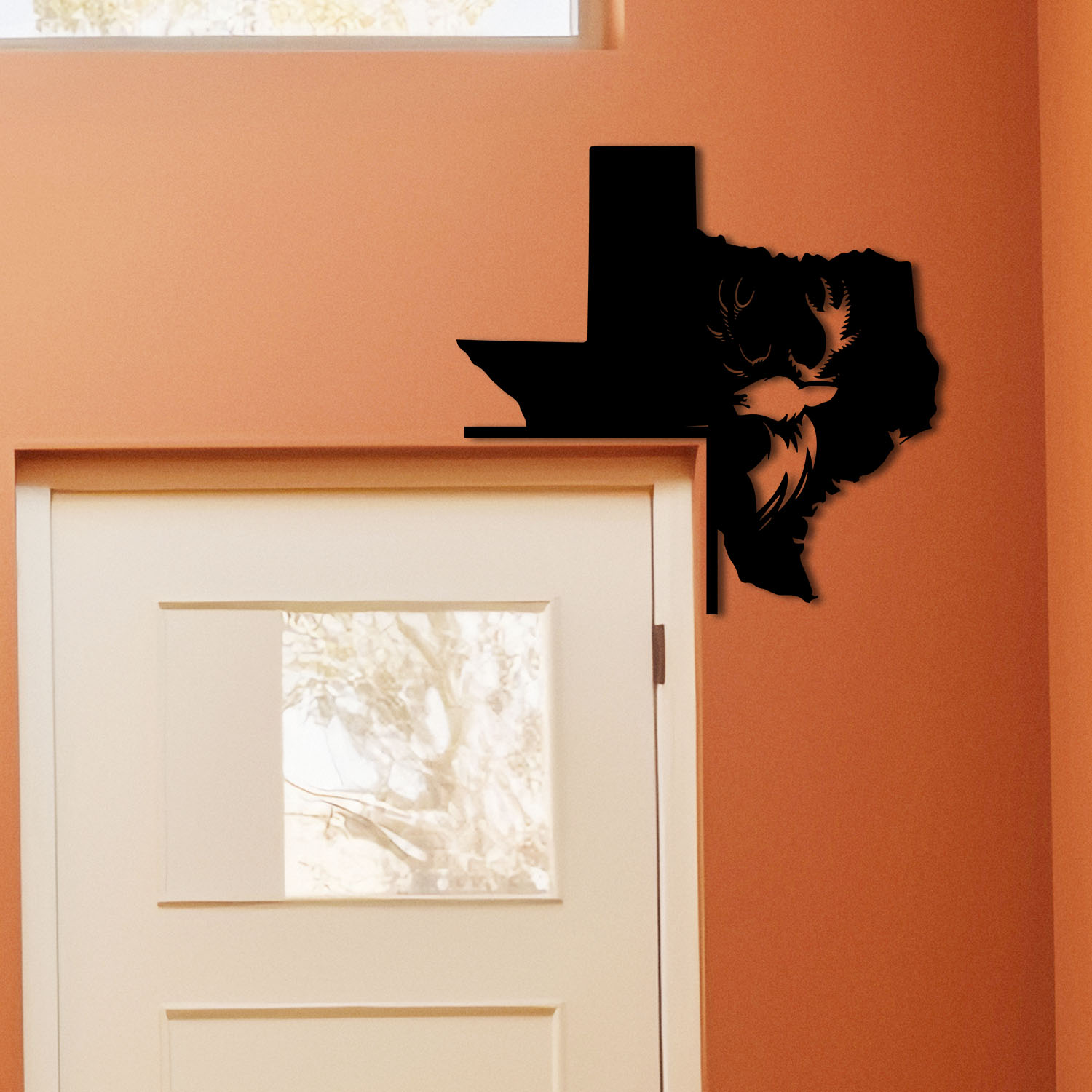 Alexander Keith’s Texas State Map Metal Door Corner Home Bar Frame ...