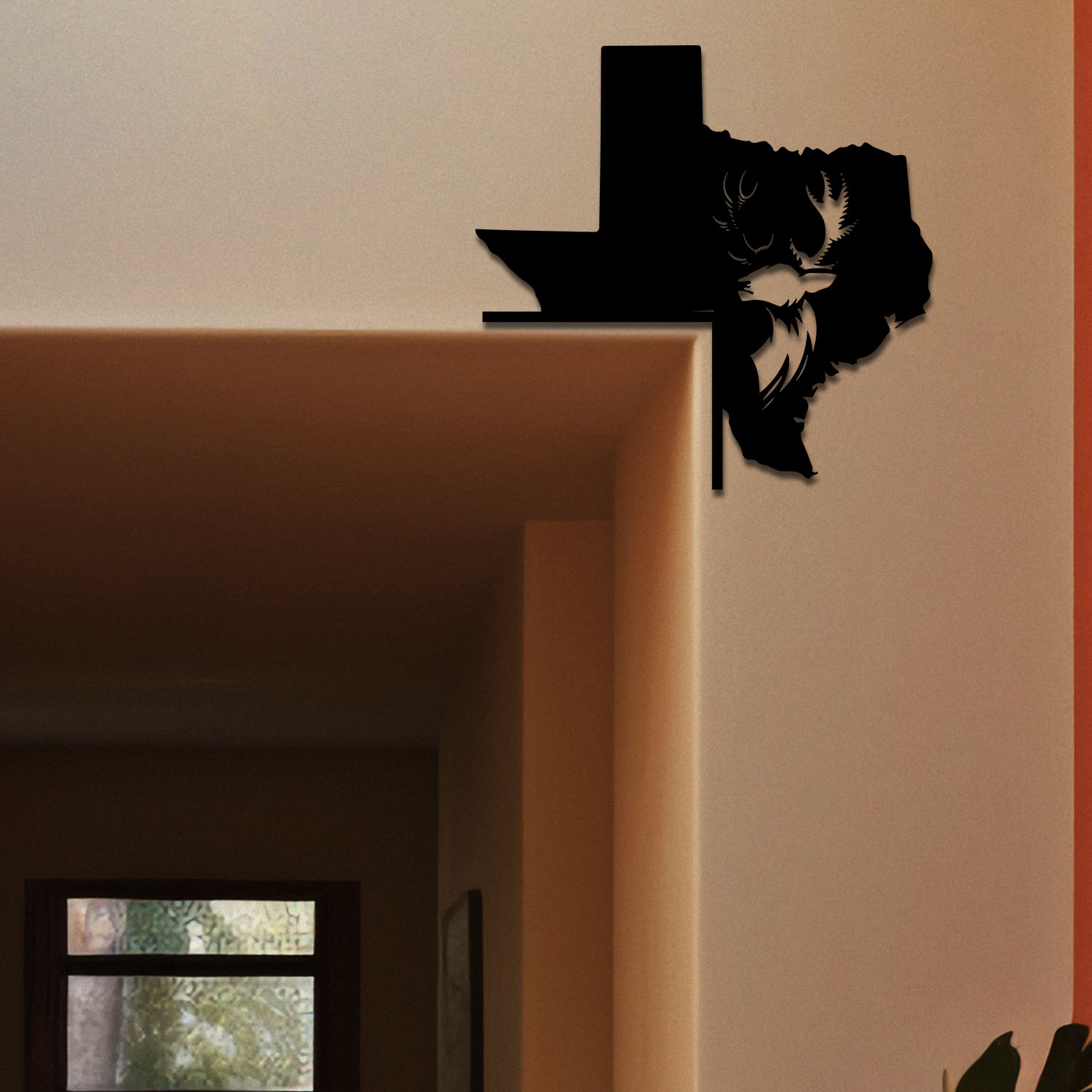 Alexander Keith’s Texas State Map Metal Door Corner Home Bar Frame ...