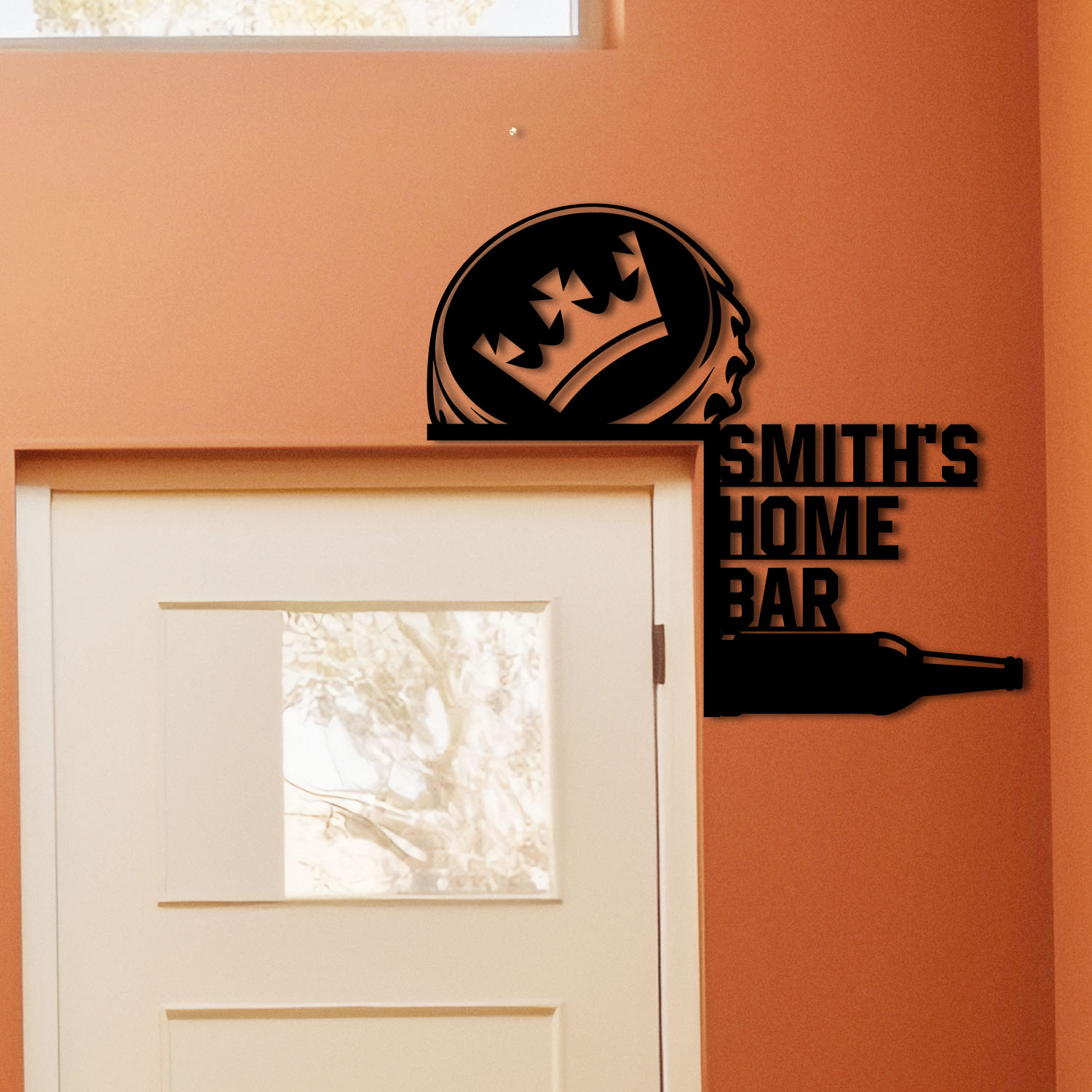 Custom Karlskrone Bottle Cap Metal Door Corner Home Bar Frame Topper ...