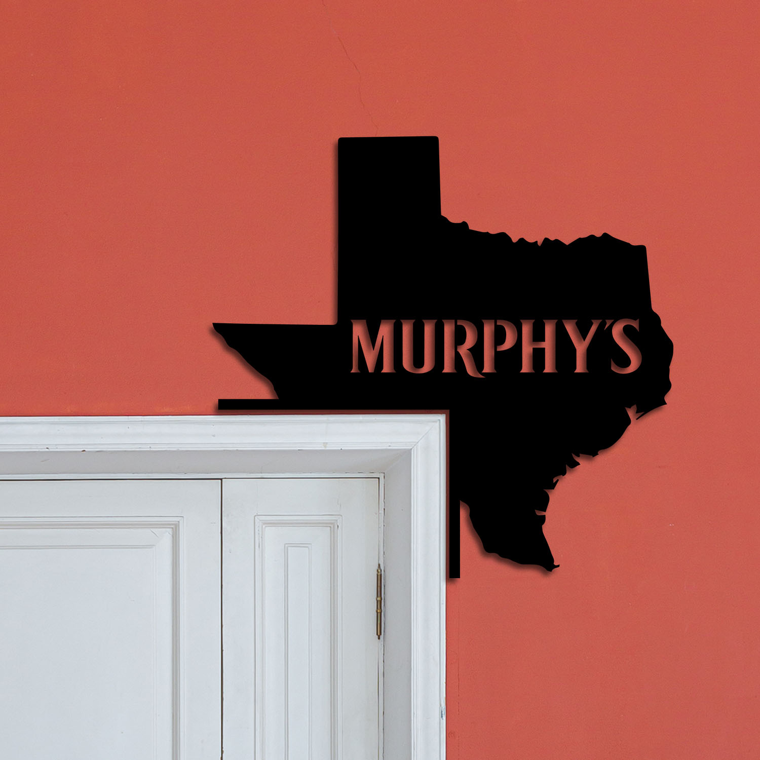 Murphy’s Irish Stout Texas State Map Metal Door Corner Home Bar Pub ...