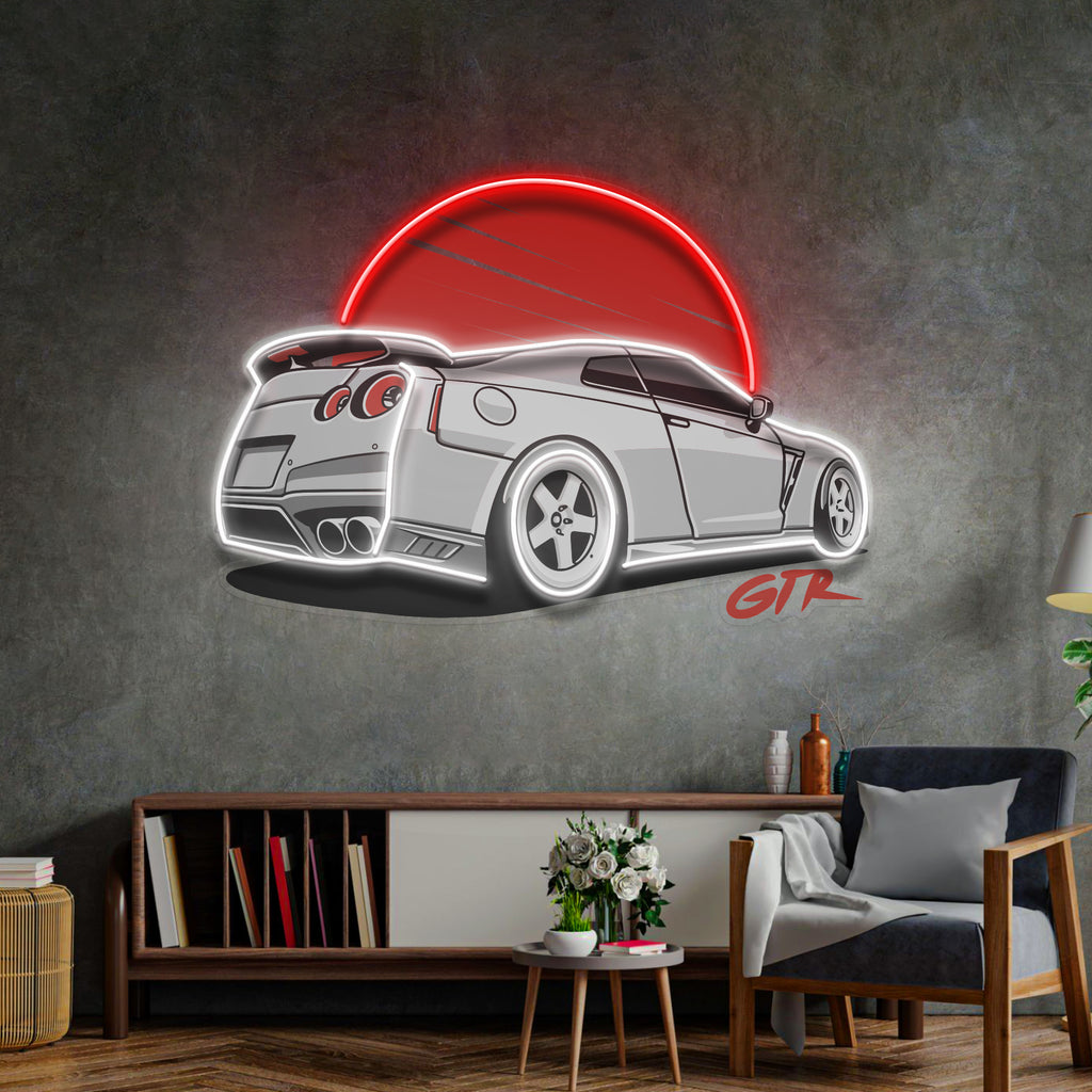GTR Super Car Neon LED Sign Garage Wall Art Decor – Lynseriess