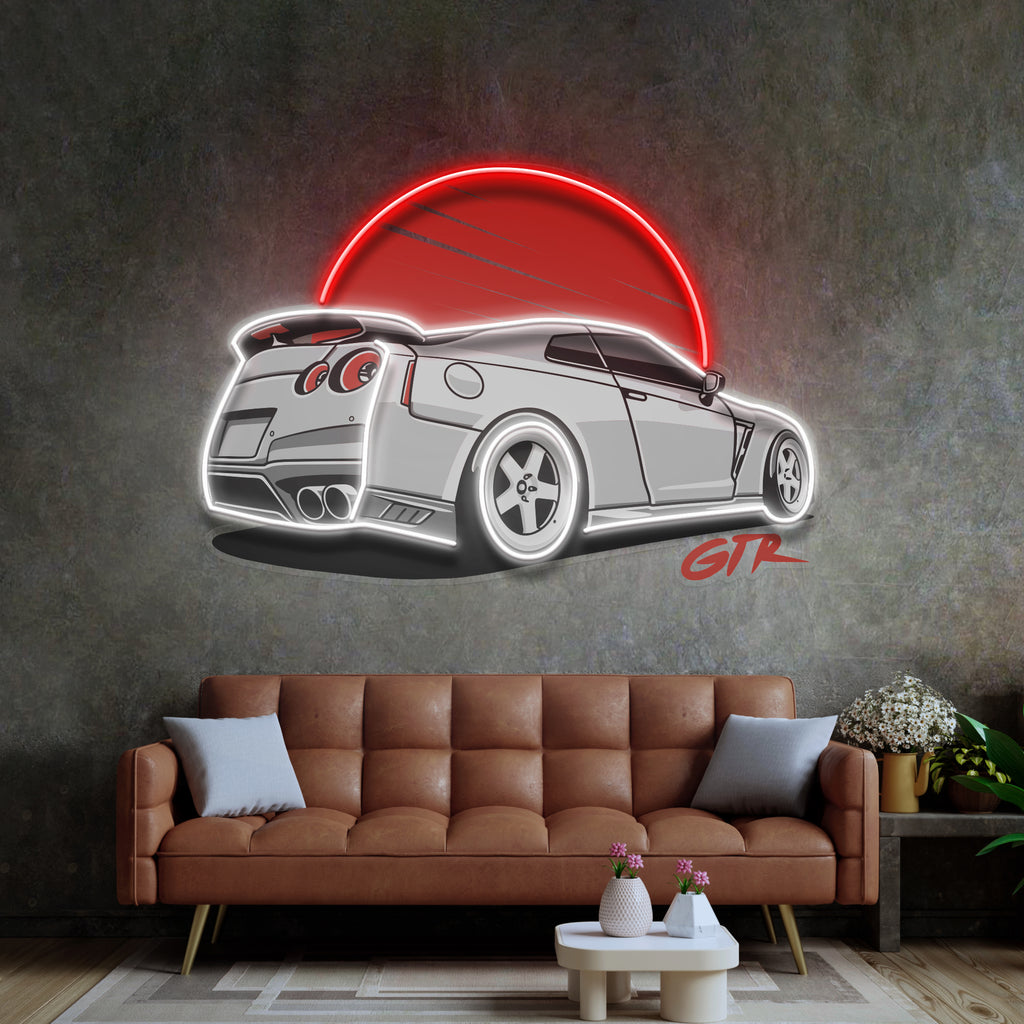 GTR Super Car Neon LED Sign Garage Wall Art Decor – Lynseriess